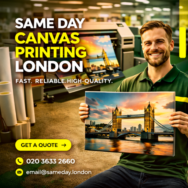 Same Day Canvas Printing London Fast Service 24/7