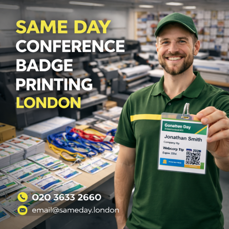 Same Day Conference Badge Printing London | 24/7 Service