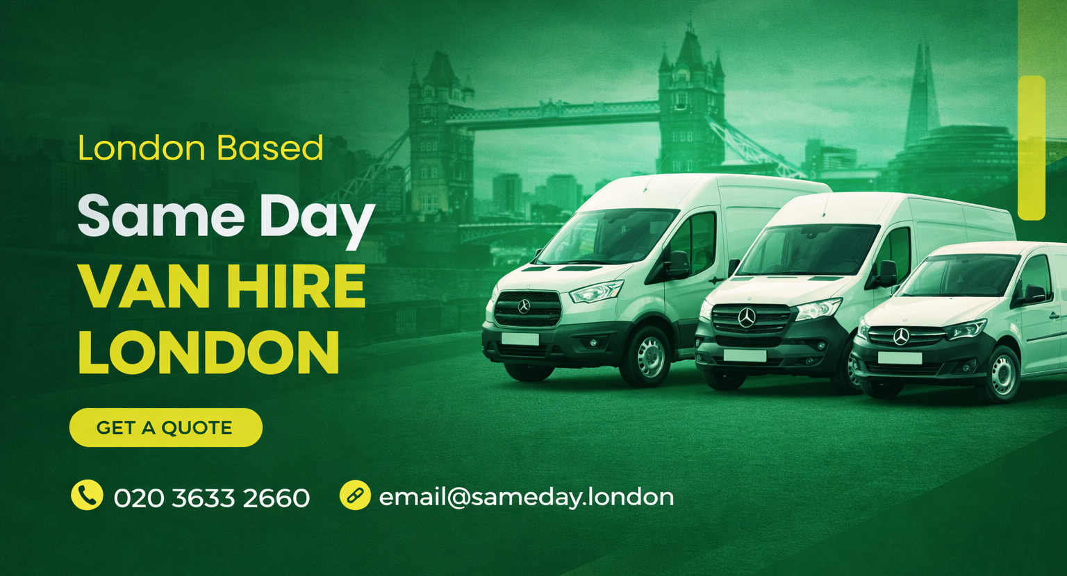 Same Day Van Hire London - SAME DAY LONDON